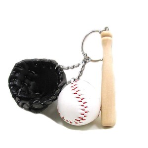 Baseball Keychain, Baseball Key Ring, Sports Keychain, Baseball Gift ...