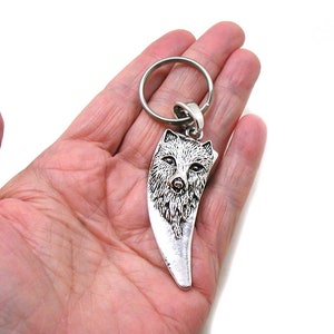 Wolf Keychain, Wolf Key Ring, Gray Wolf Keychain, Wolf Gift, Wildlife ...