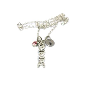 DNA Necklace, DNA Pendant, Personalized, DNA Jewelry Gift Idea, Helix ...