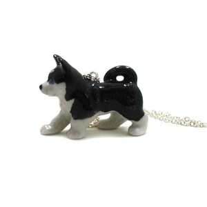 Siberian Husky Dog Necklace, Charm Necklace, Husky Charm Jewelry, Fur ...