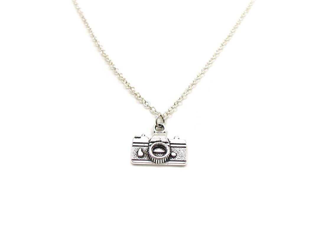 Camera Necklace, Charm Necklace, Charm Jewelry, Camera Pendant, Tiny ...