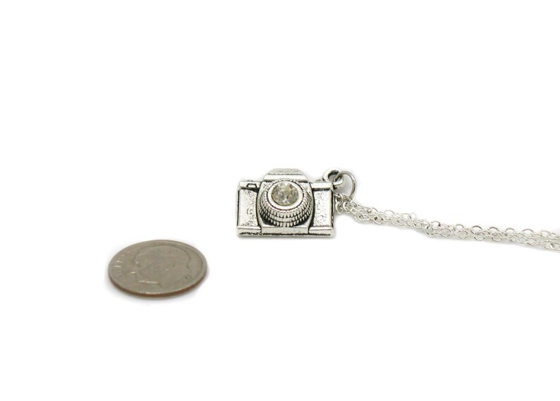 Camera Necklace, Charm Necklace, Charm Jewelry, Camera Pendant, Camera ...