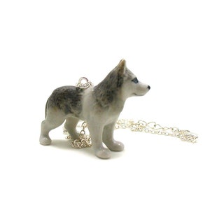 Siberian Husky Dog Necklace, Charm Necklace, Husky Charm Jewelry, Dog ...