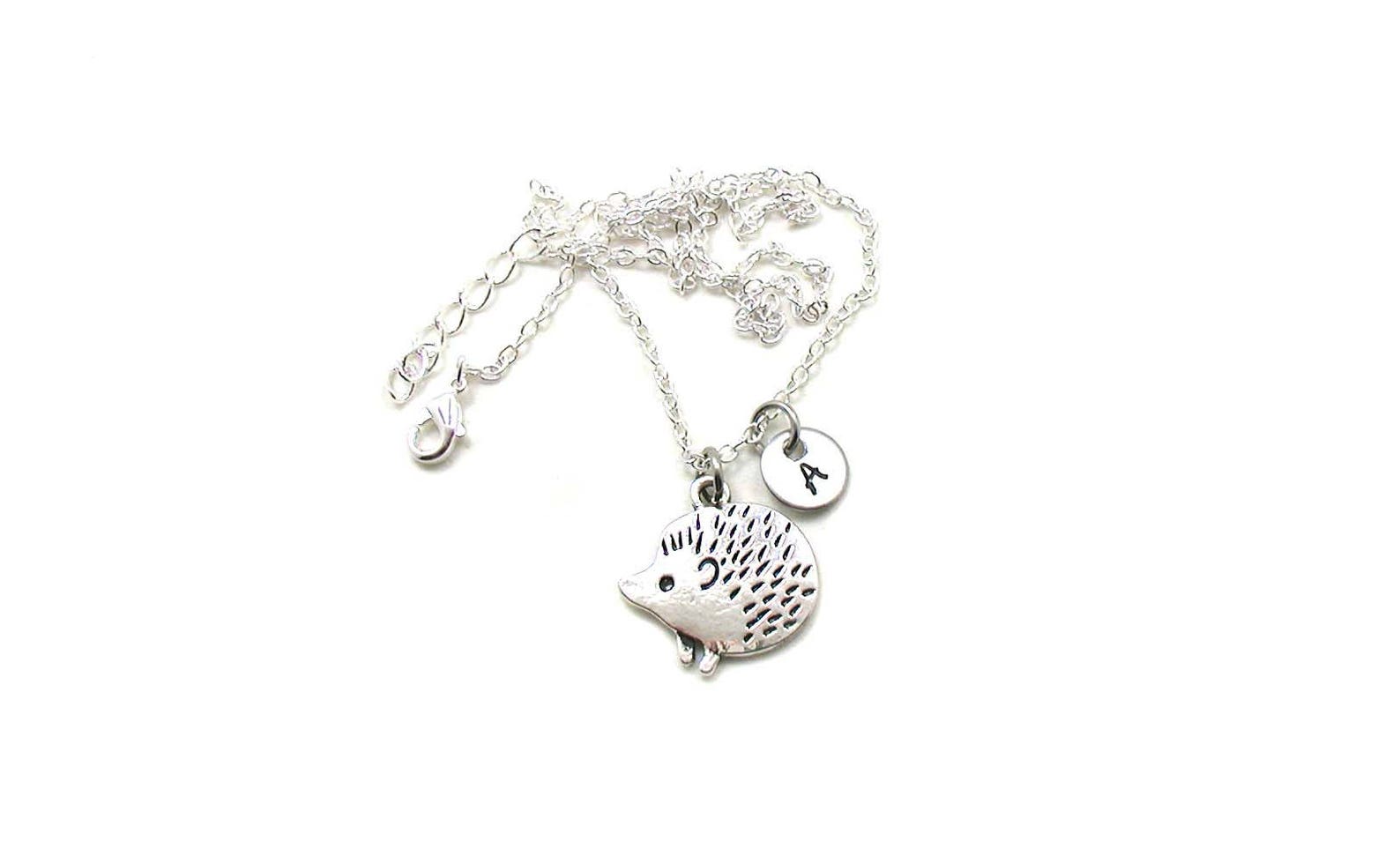 Hedgehog Necklace Hedgehog Pendant Hedgehog Charm Silver | Etsy