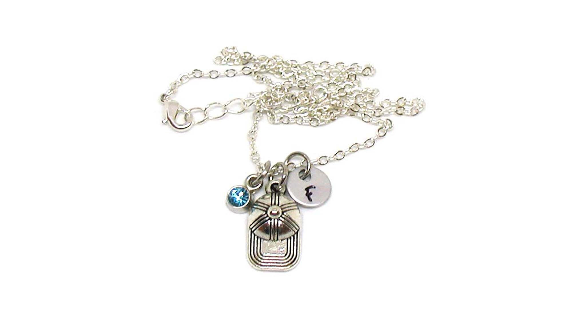 Baseball Hat Necklace, Sports Charm, Personalized Necklace, Custom Gift ...