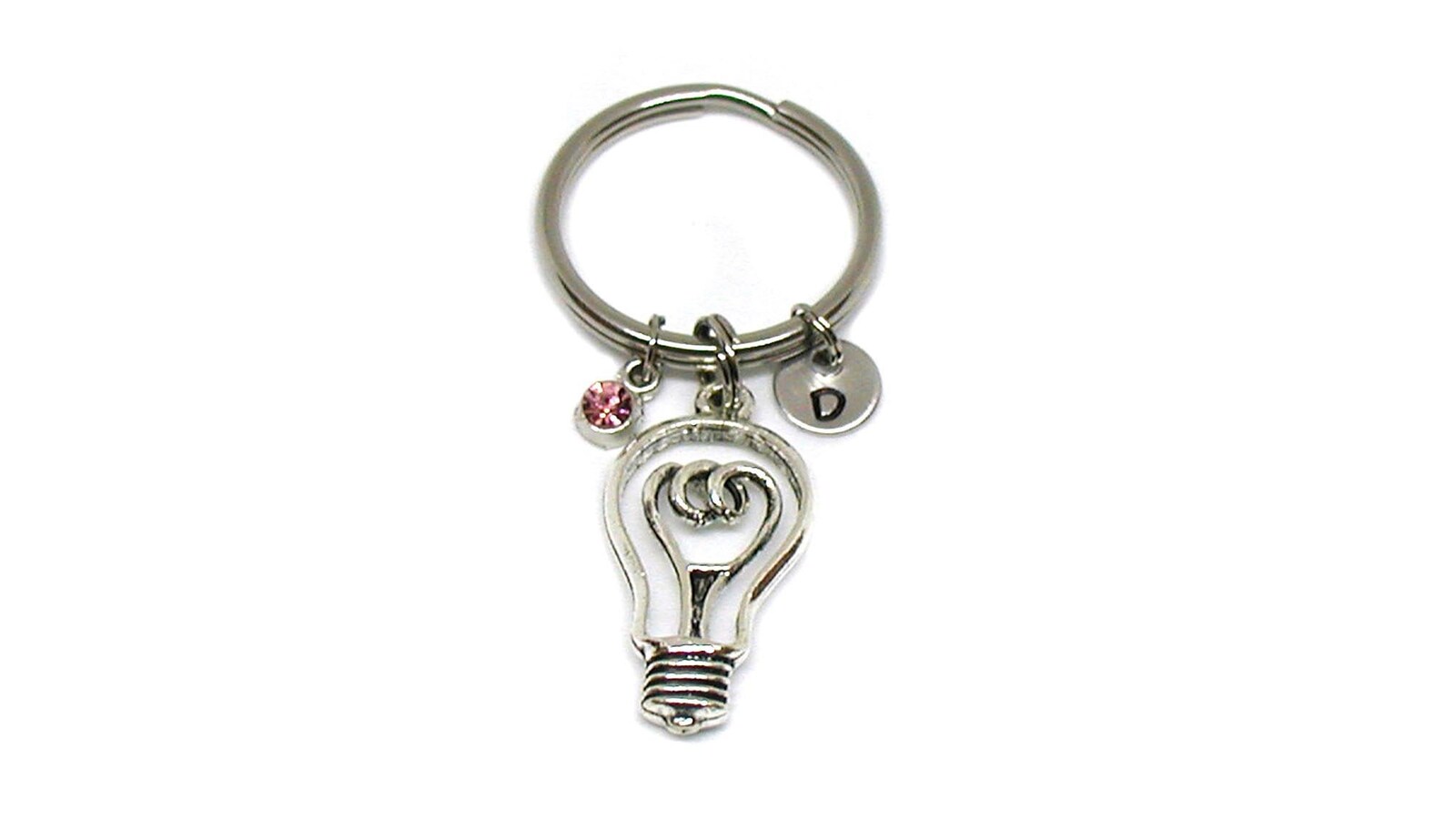 Light Bulb Keychain Light Bulb Key Ring Science Keychain - Etsy