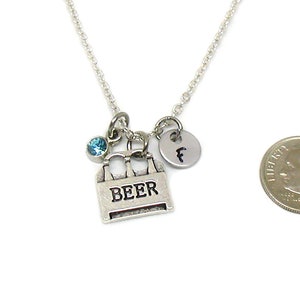 Beer Necklace, Six Pack Necklace, Beer Jewelry, Beer Gift, Six Pack of ...