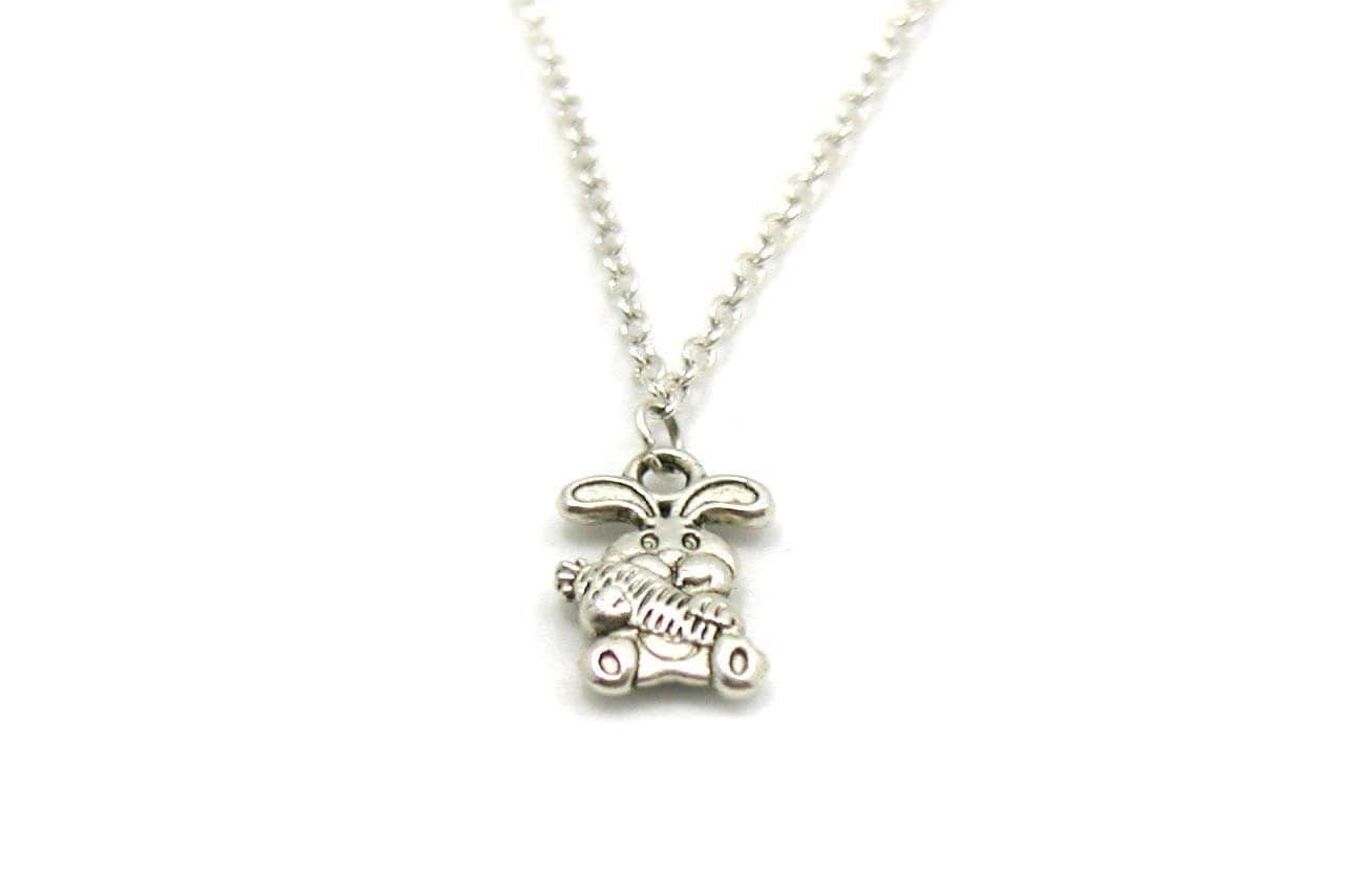 Bunny Necklace Rabbit Charm Bunny Charm Bunny Pendant - Etsy UK