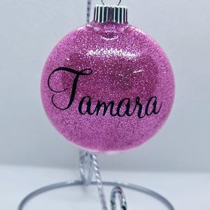 Custom Glitter Ornament - Etsy