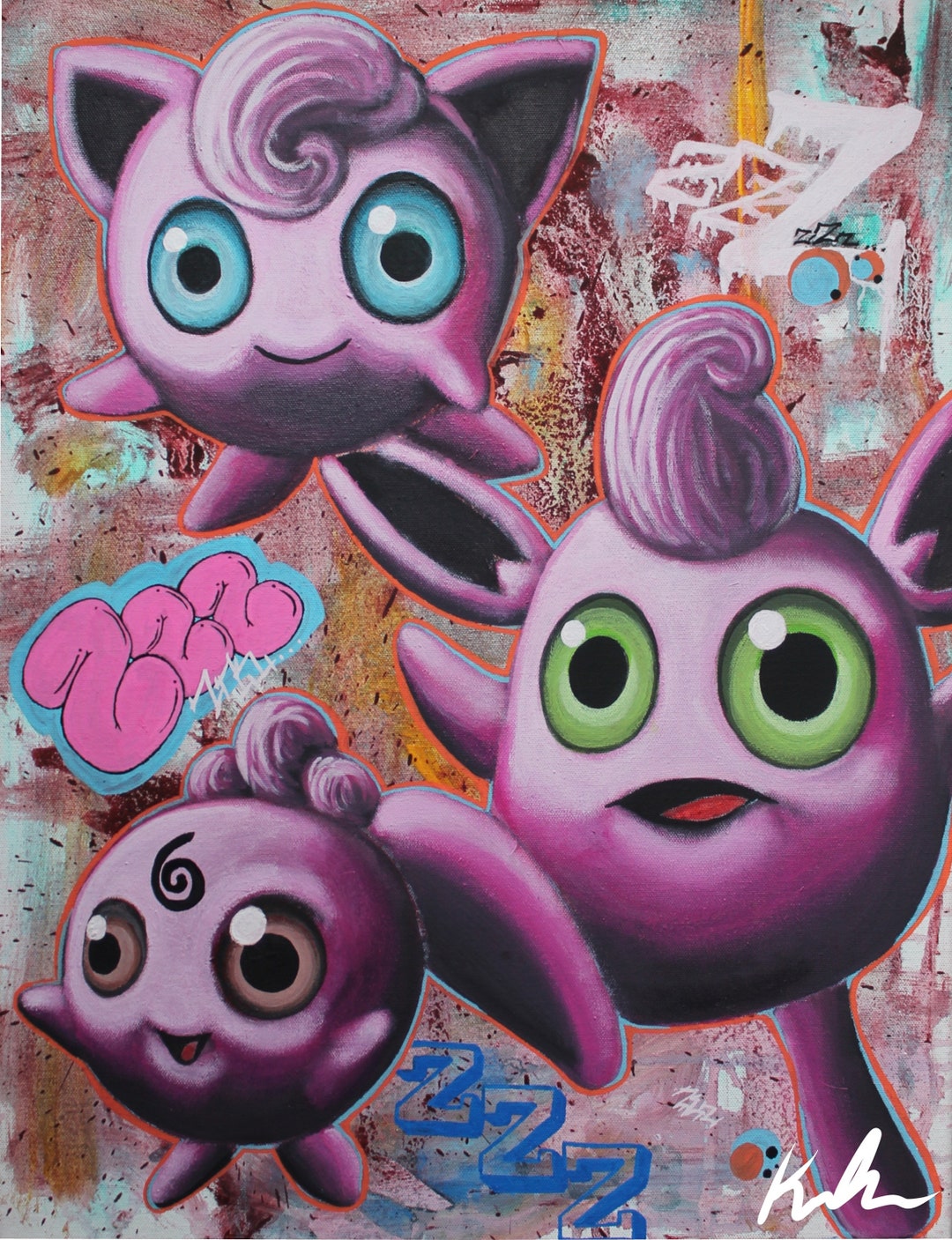 Pokemon Jiggly Puff 3 Stages of Evolution Digital Art Print - Etsy
