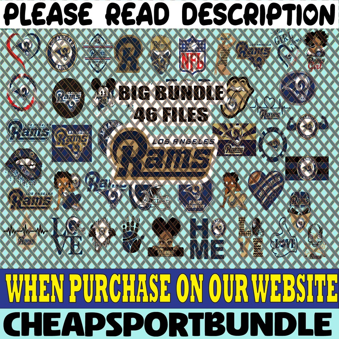 Los-angeles-rams-svg Clipart Bundle Cutting File NFL - Etsy
