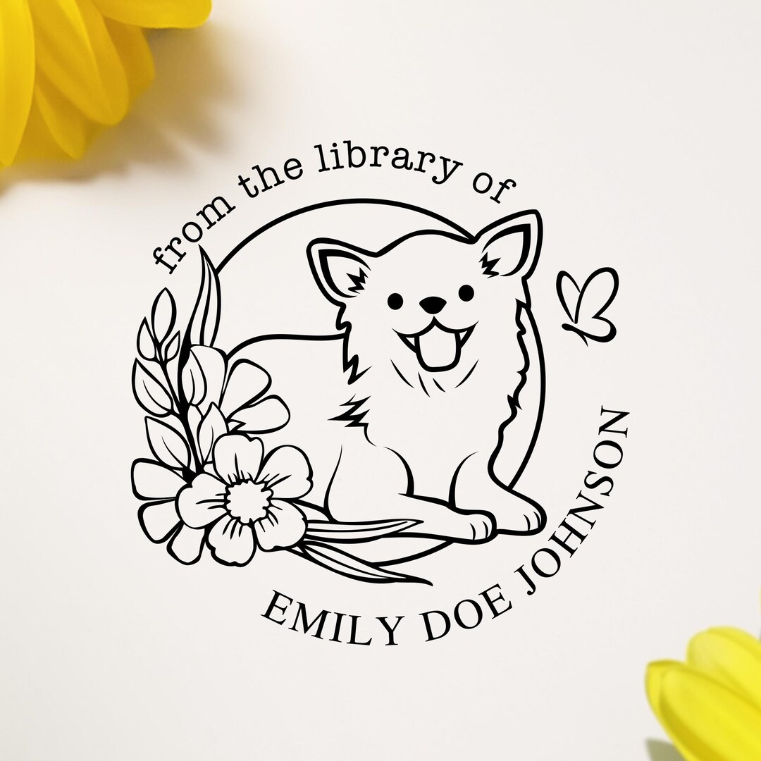 From the Library Of, Personalized Custom Stamp - Many Designs to Choose ...