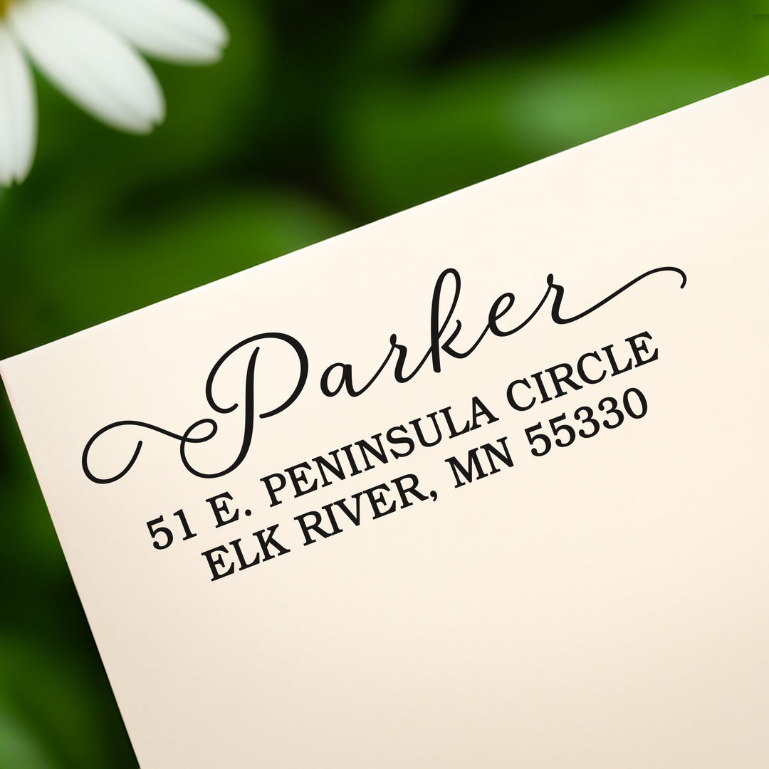 Personalized Return Address Stamp: Custom Self-inking Rubber Stamp - Etsy