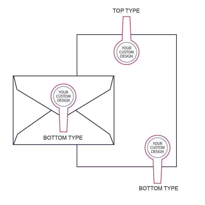 Custom Monogram Address Embosser Personalized Round Seal With 50 Seal ...