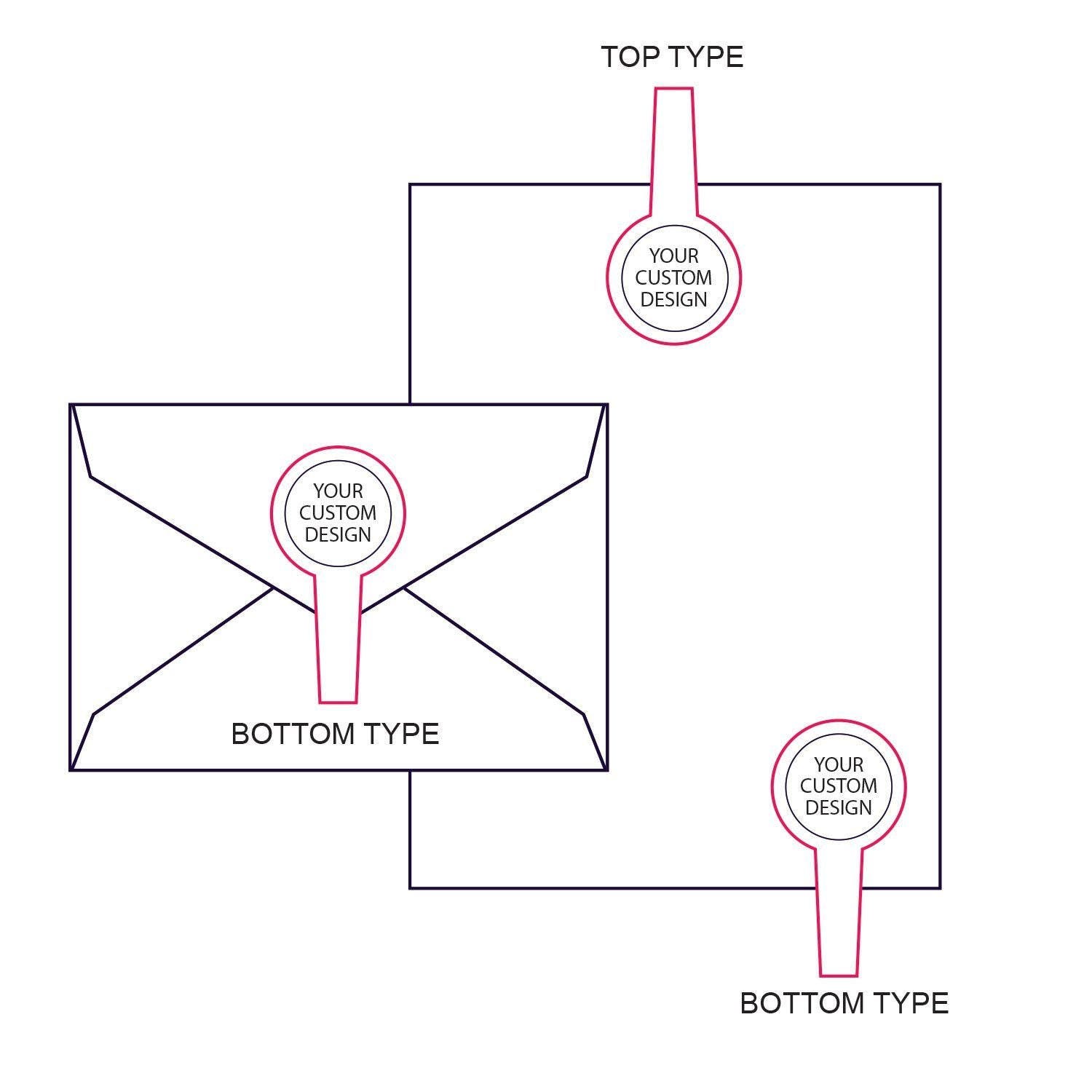 Custom Monogram Address Embosser Personalized Round Seal With 50 Seal ...