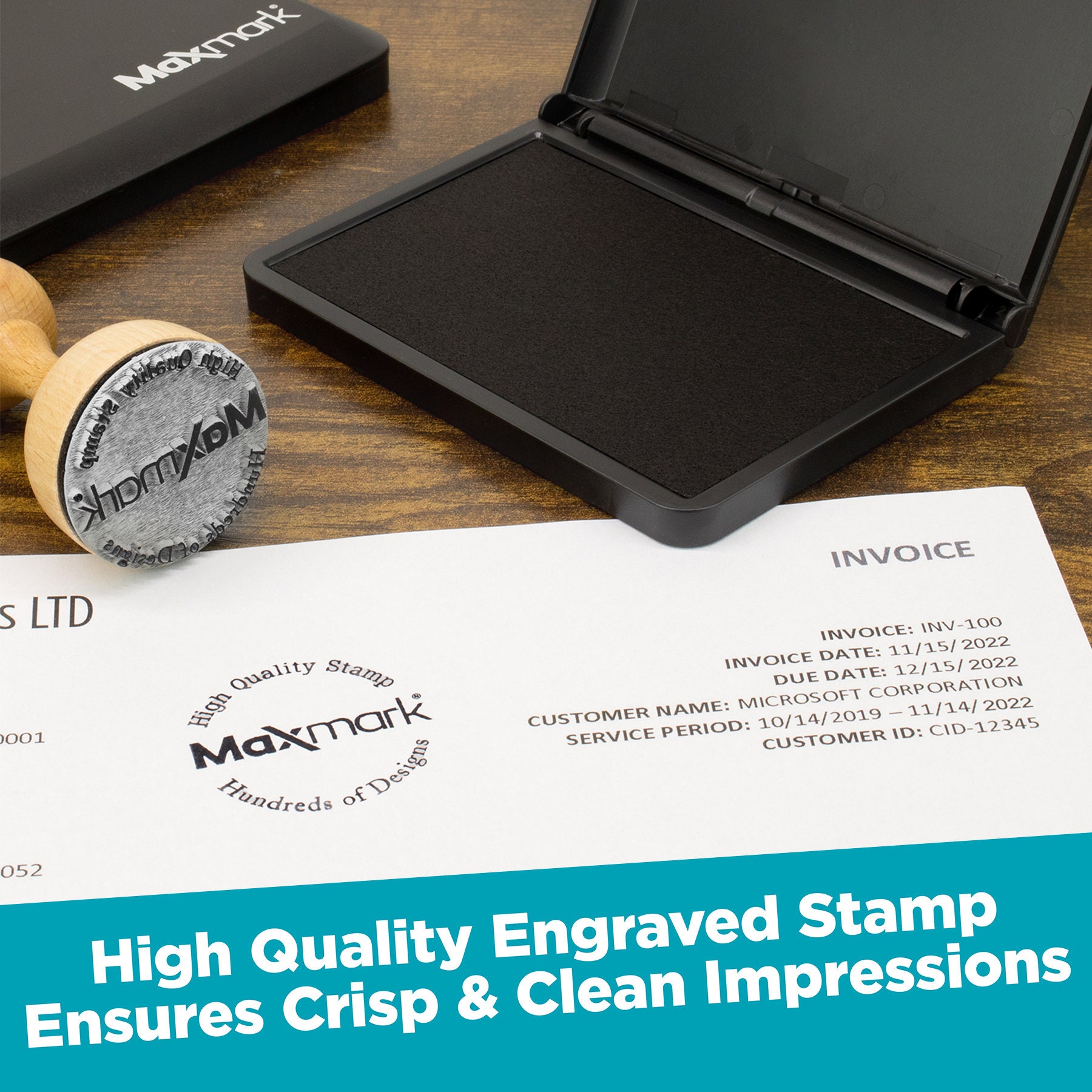 Personalized Self-inking Address Stamp: Custom Rubber Stamp (1-5/8") - Etsy