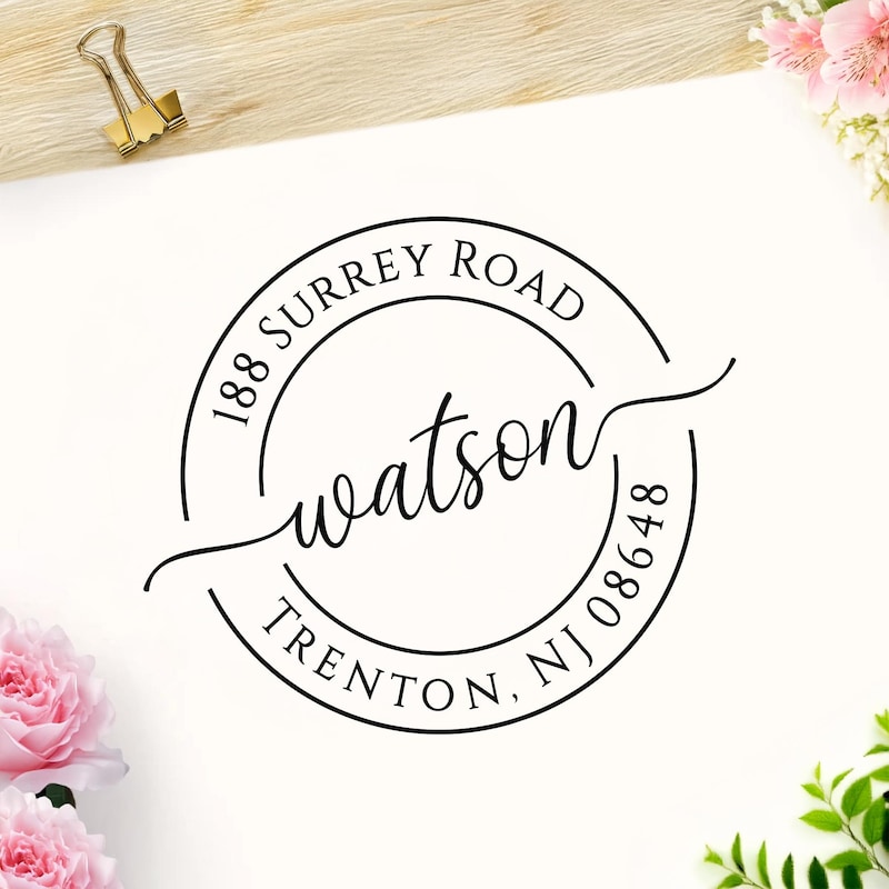 Custom Stamp Round 1.5 - Etsy