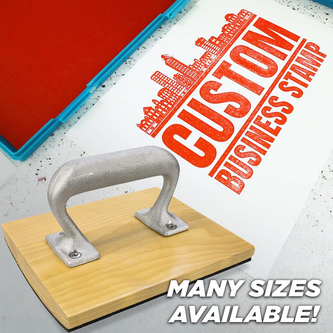 Custom Rocker Mount Stamp - Large Customized Stamp With Your Artwork ...