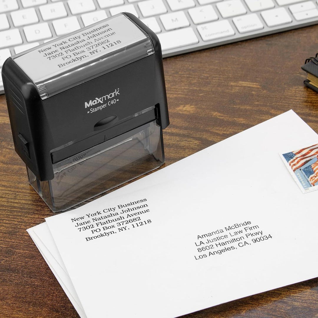 Custom Self-inking Text/logo/signature Stamp - Great for Offices and ...
