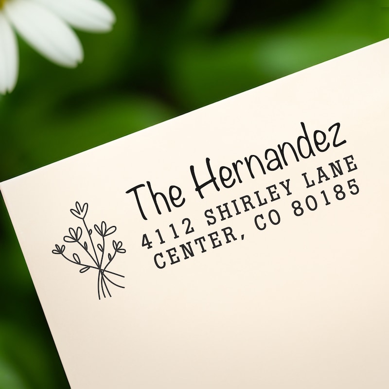 Custom Address Stamp - Etsy