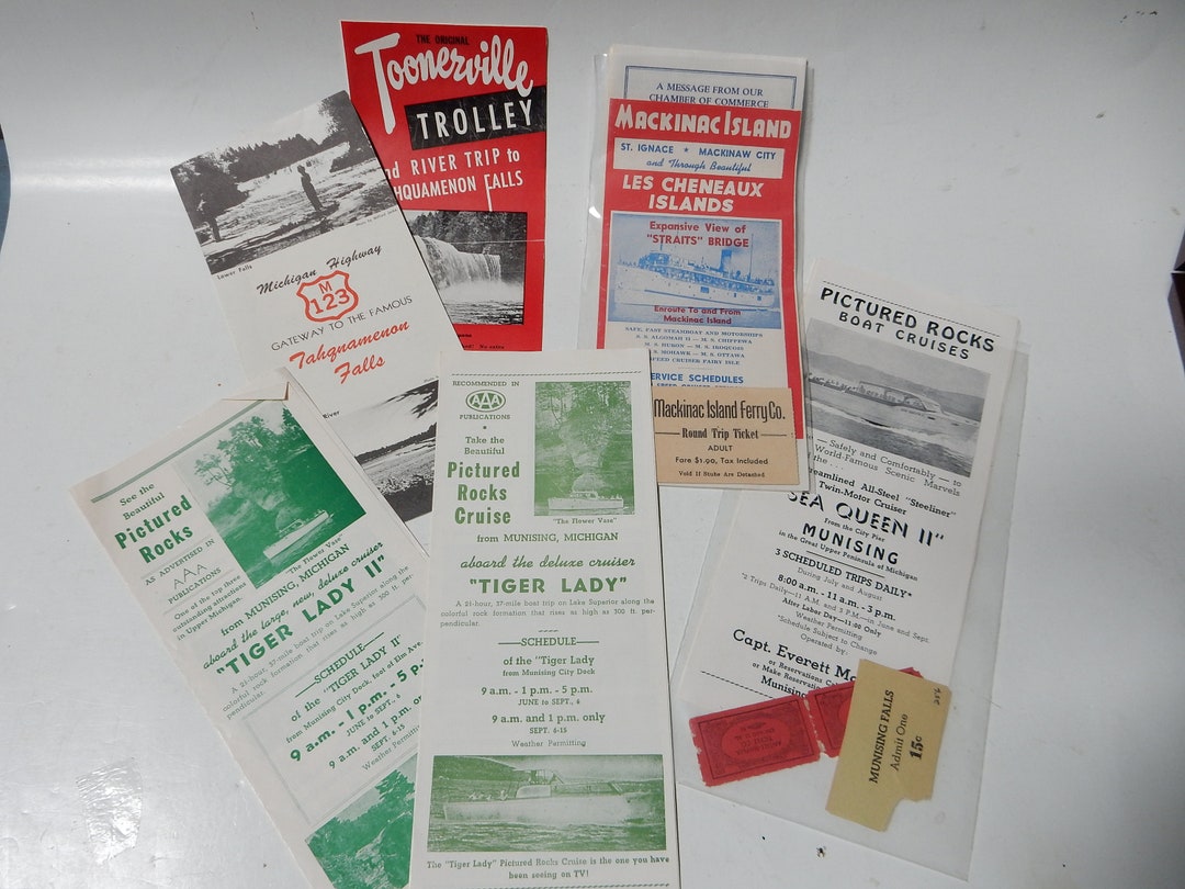 Michigan's Upper Peninsula Travel Brochures and Tickets - Etsy