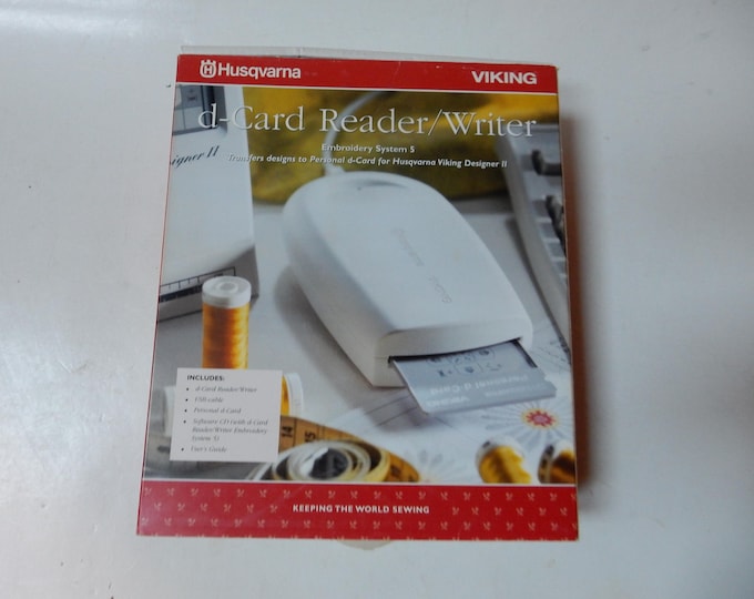 Husqvarna/viking D-card Reader/writer Embroidery System 5 - Etsy