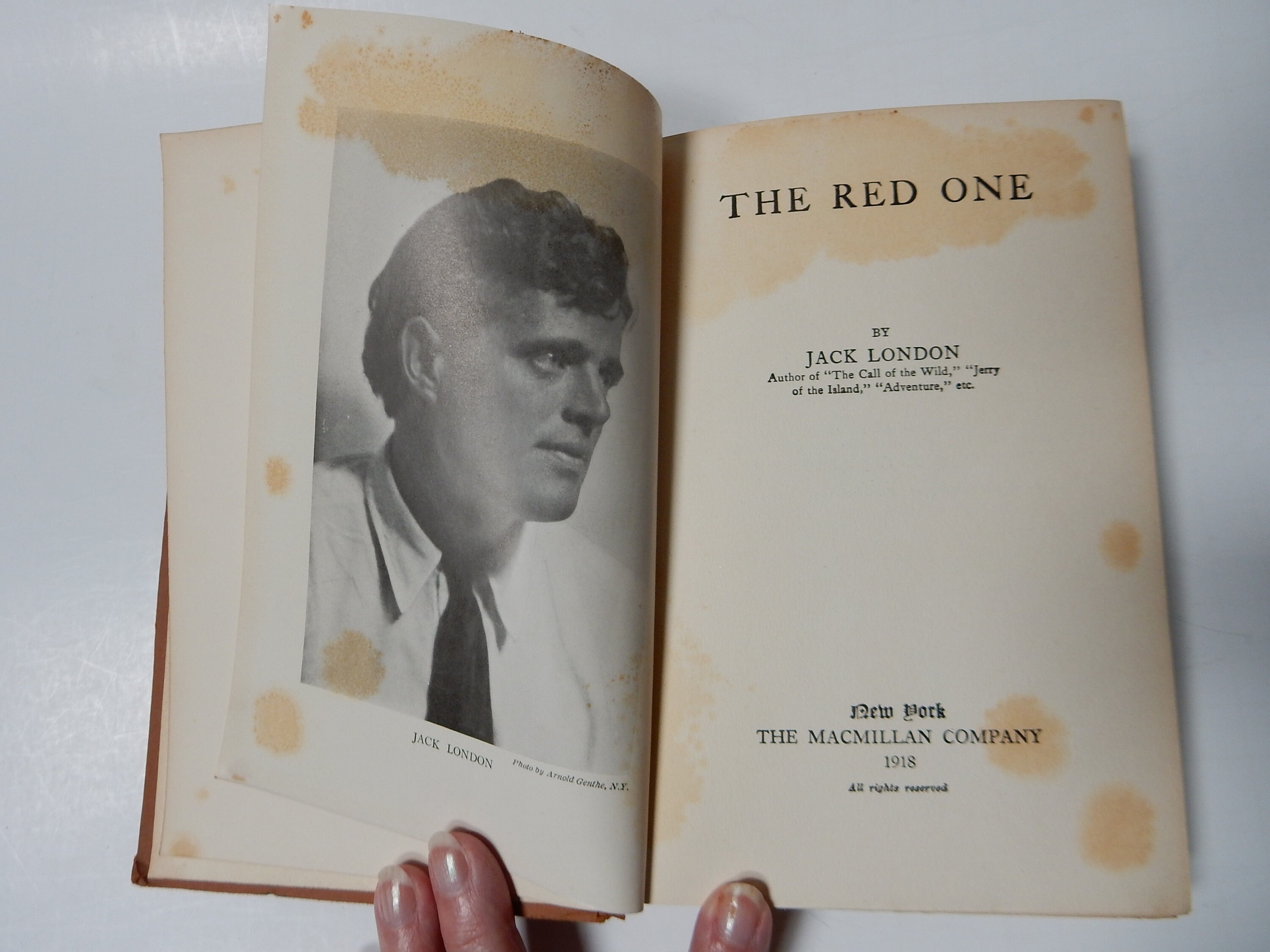 The Red One Jack London Rare First Edition 1918 Science - Etsy