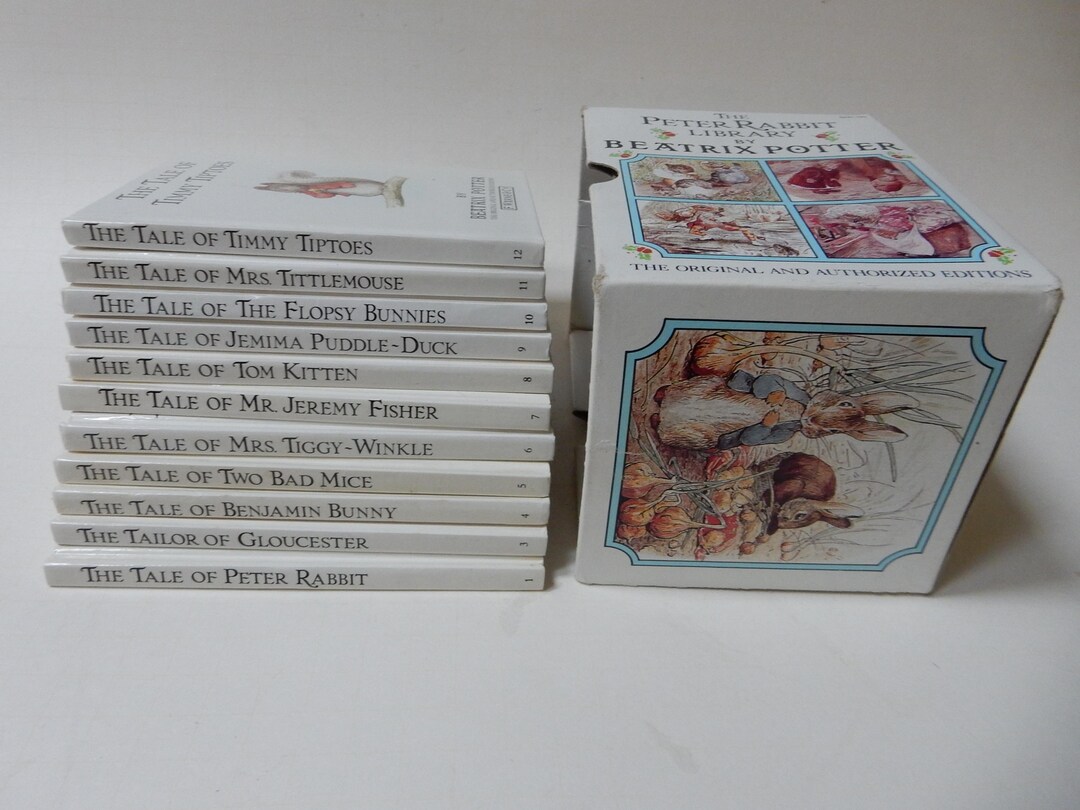 The Peter Rabbit Library by Beatrix Potter - Etsy