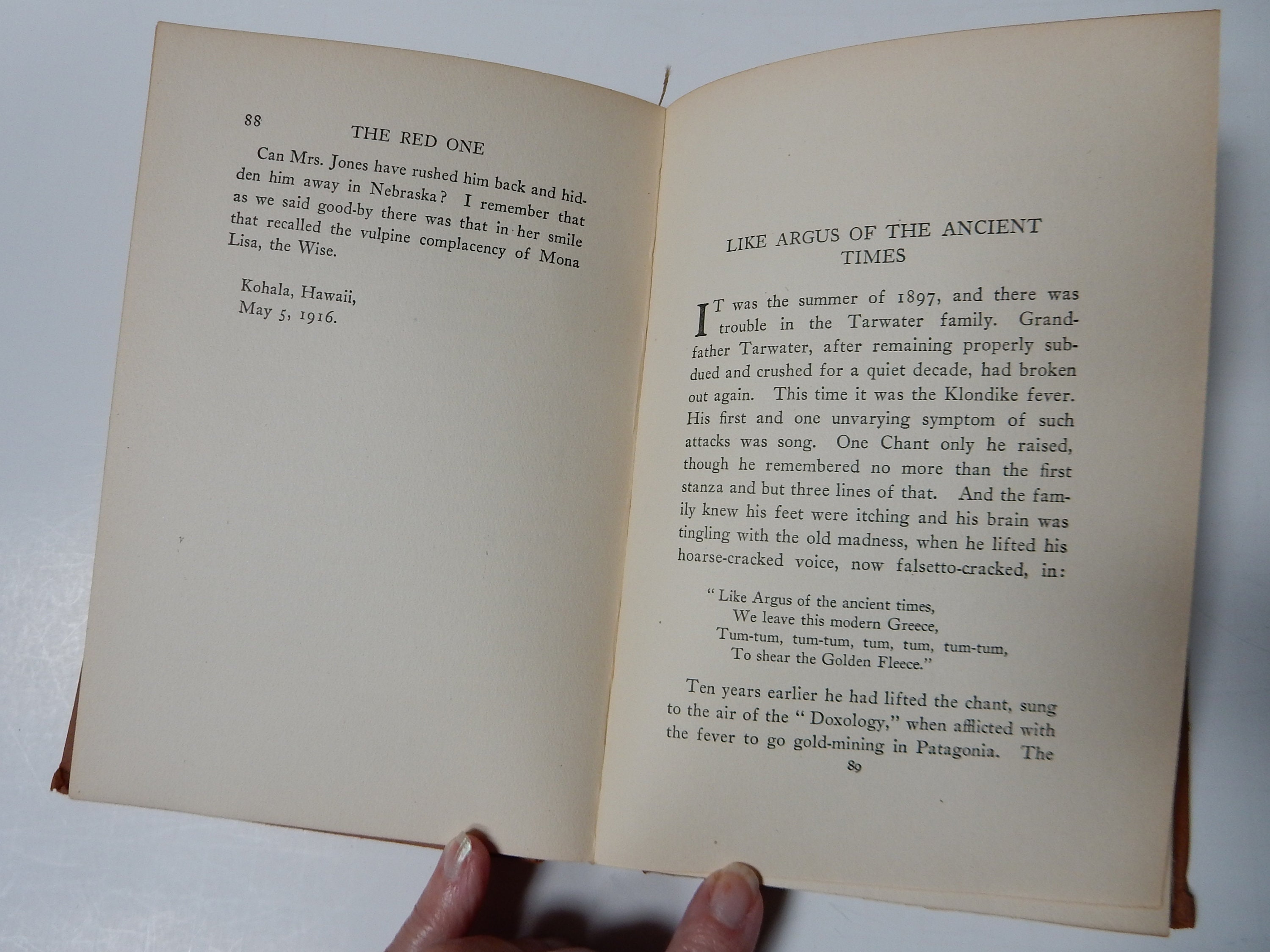 The Red One Jack London Rare First Edition 1918 Science - Etsy