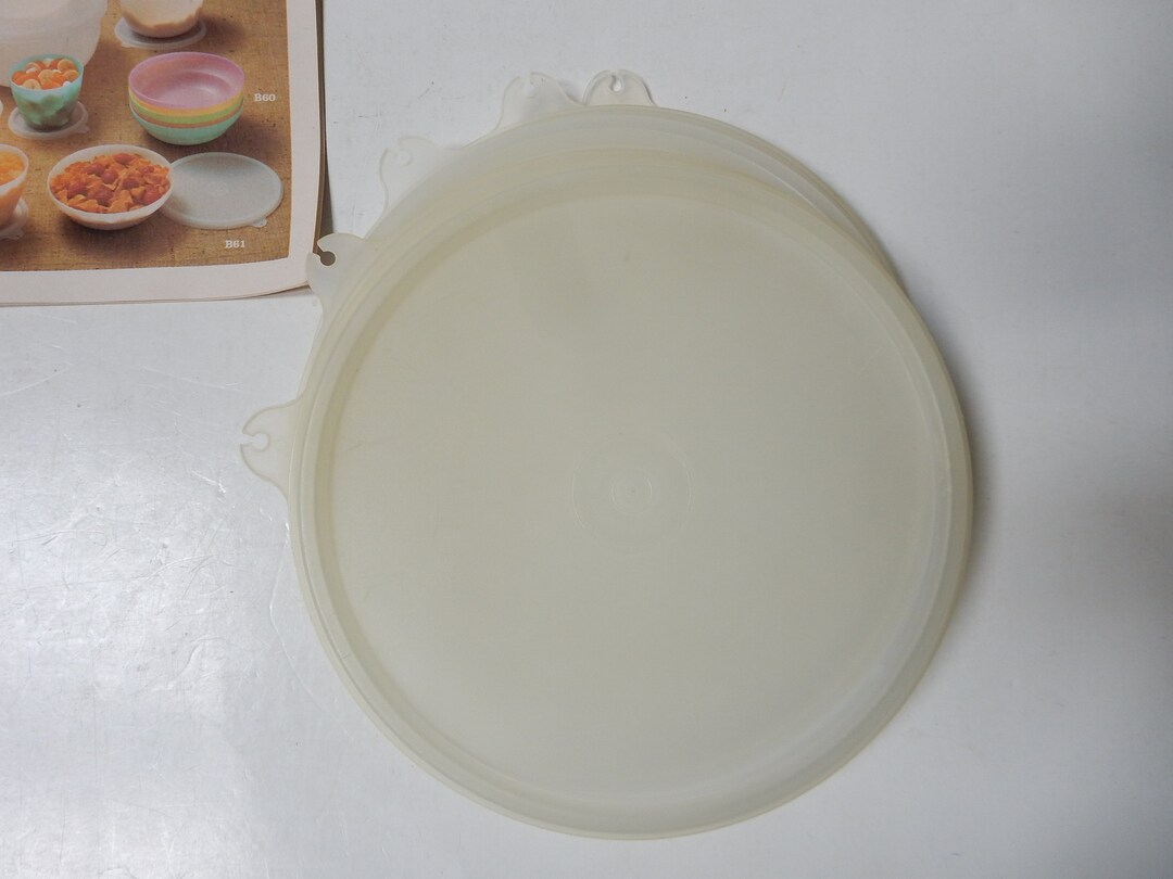 Five, 6 Inch Tupperware Lids for 2 Cup Cereal Bowls - Etsy