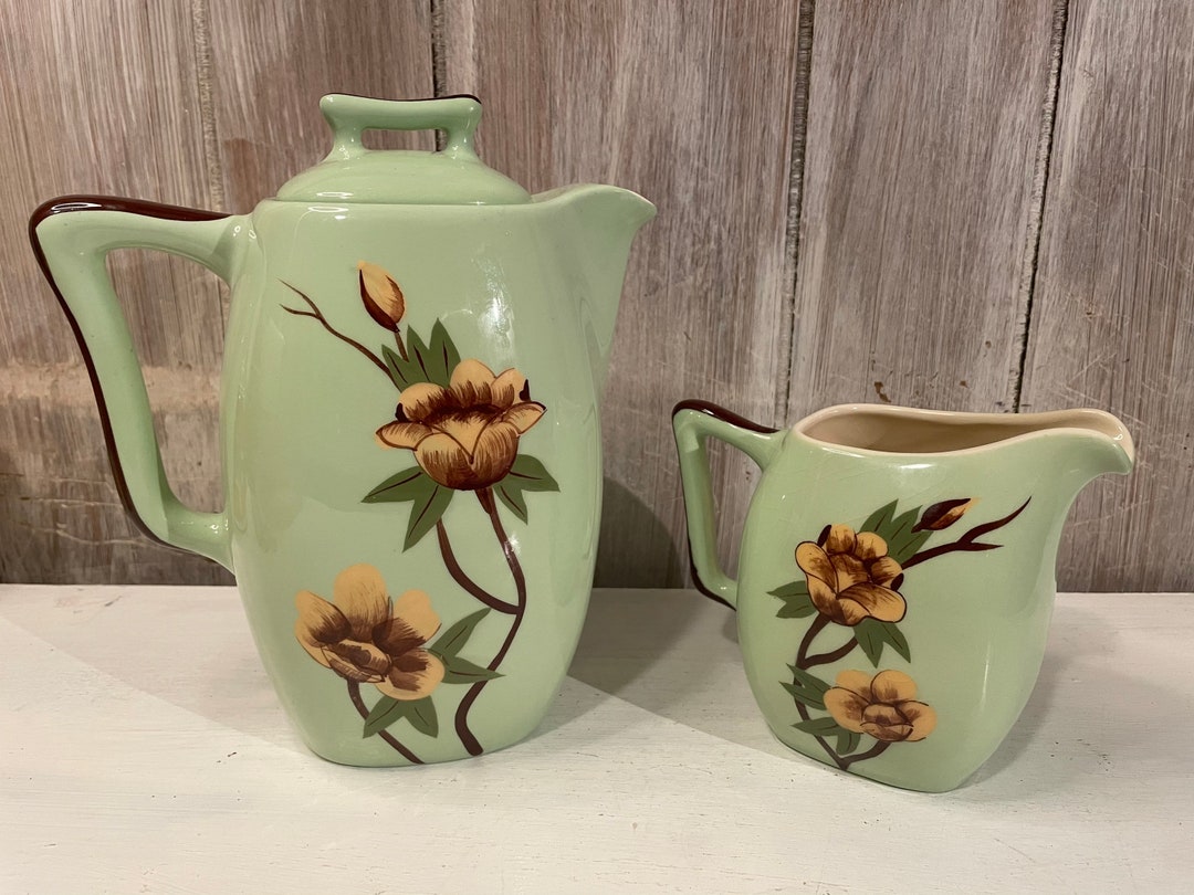 Vintage Weil Ware California Pottery Coffee/tea Pot and Creamer, so ...
