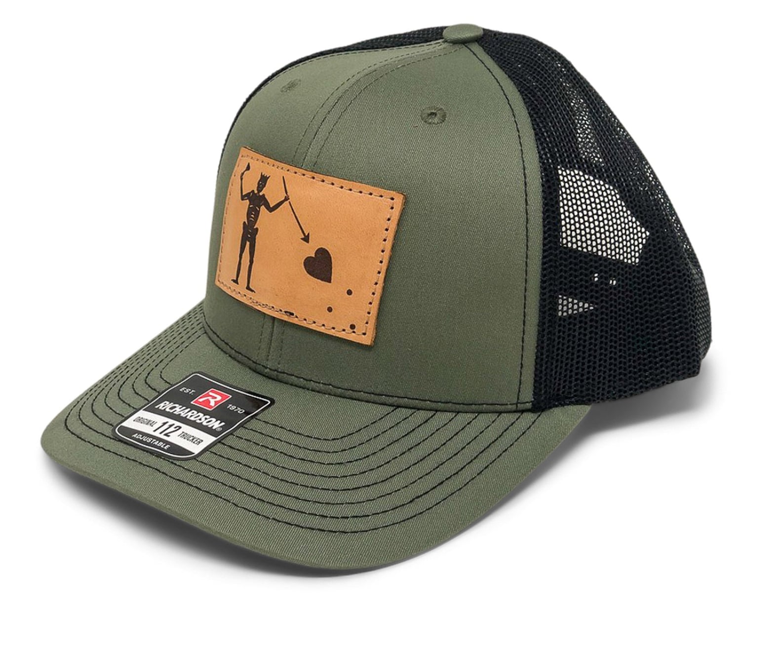 Blackbeards Flag Leather Patch Hat - Etsy