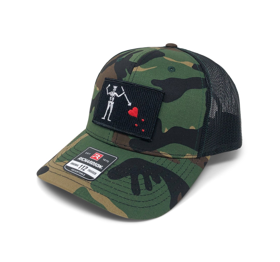 Blackbeard’s Flag Camo Hat | Richardson 112 Snapback Trucker | Pirate ...