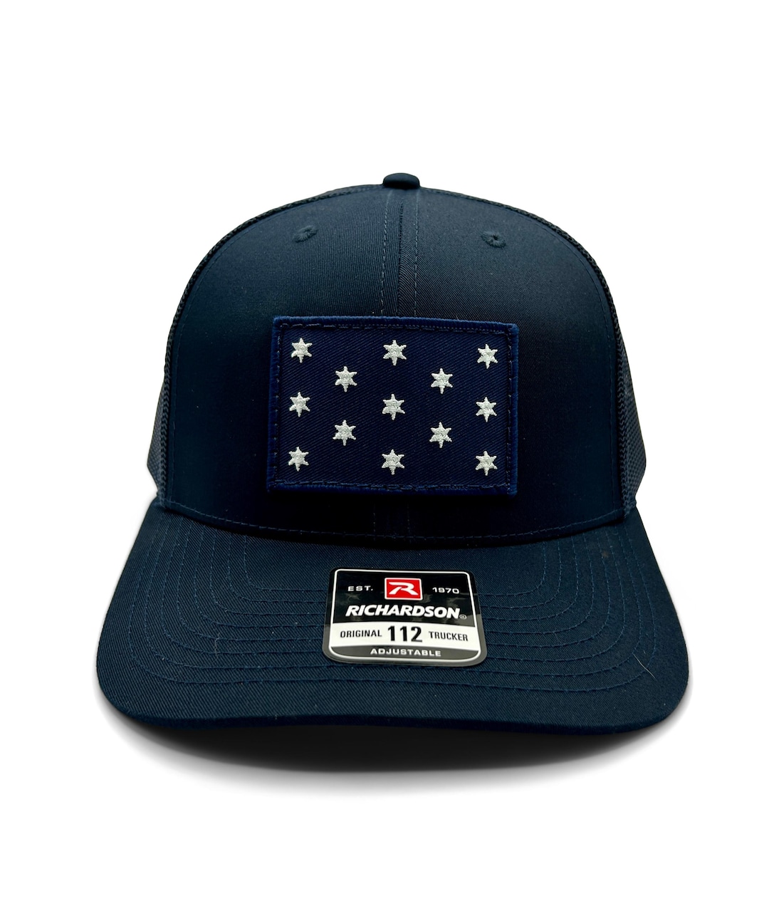 Washingtons Headquarters Flag Patch Hat | Richardson 112 | Solid Navy ...