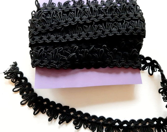 Black Soutache Silk Braid Trim Intricate Pattern, Neo Victorian, Old ...