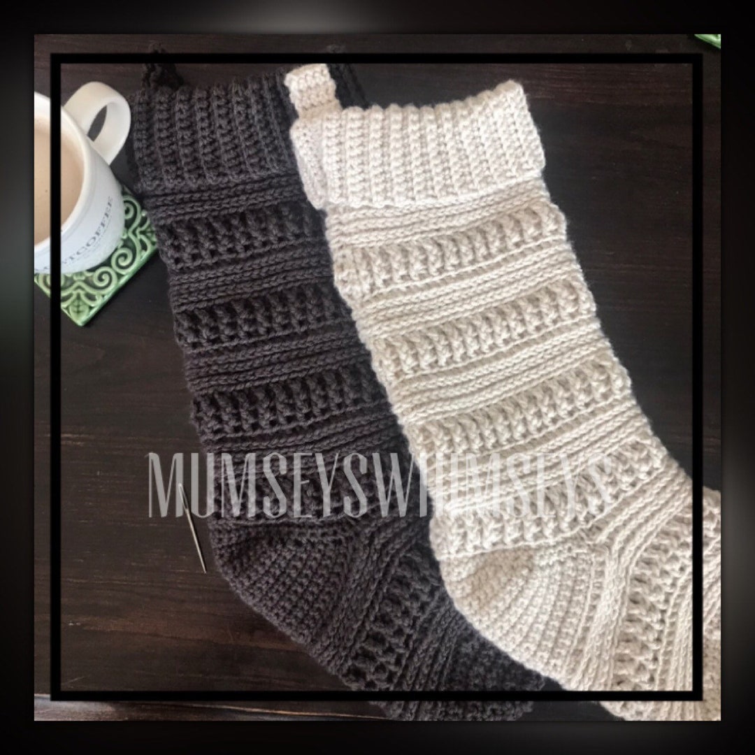 Crochet Christmas Stocking Pattern: Camlyn Ridge Rustic Farmhouse (PDF ...