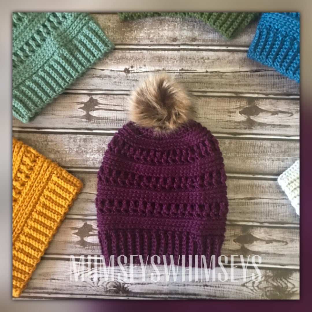 Crochet Beanie Hat PATTERN, Easy Crochet Pattern, Camlyn Ridge Beanie ...