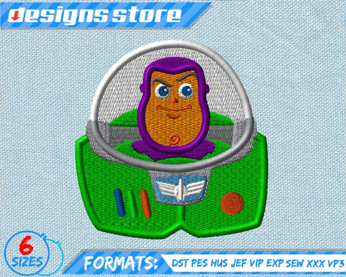 BUZZ Lightyear TOY STORY Embroidery Design Buzz Machine - Etsy