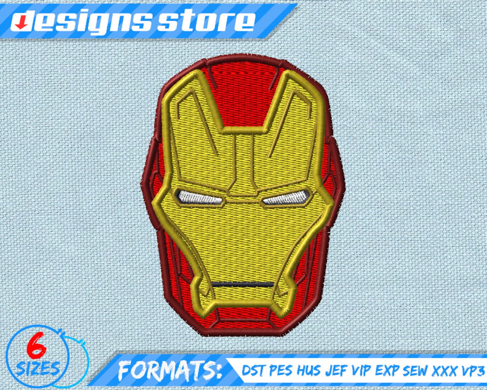 IRON MAN EMBROIDERY Design Superhero Embroidery Design Iron - Etsy