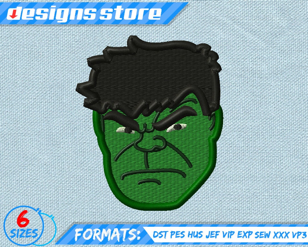 HULK EMBROIDERY SUPERHERO Embroidery Machine Design Hulk Superhero ...