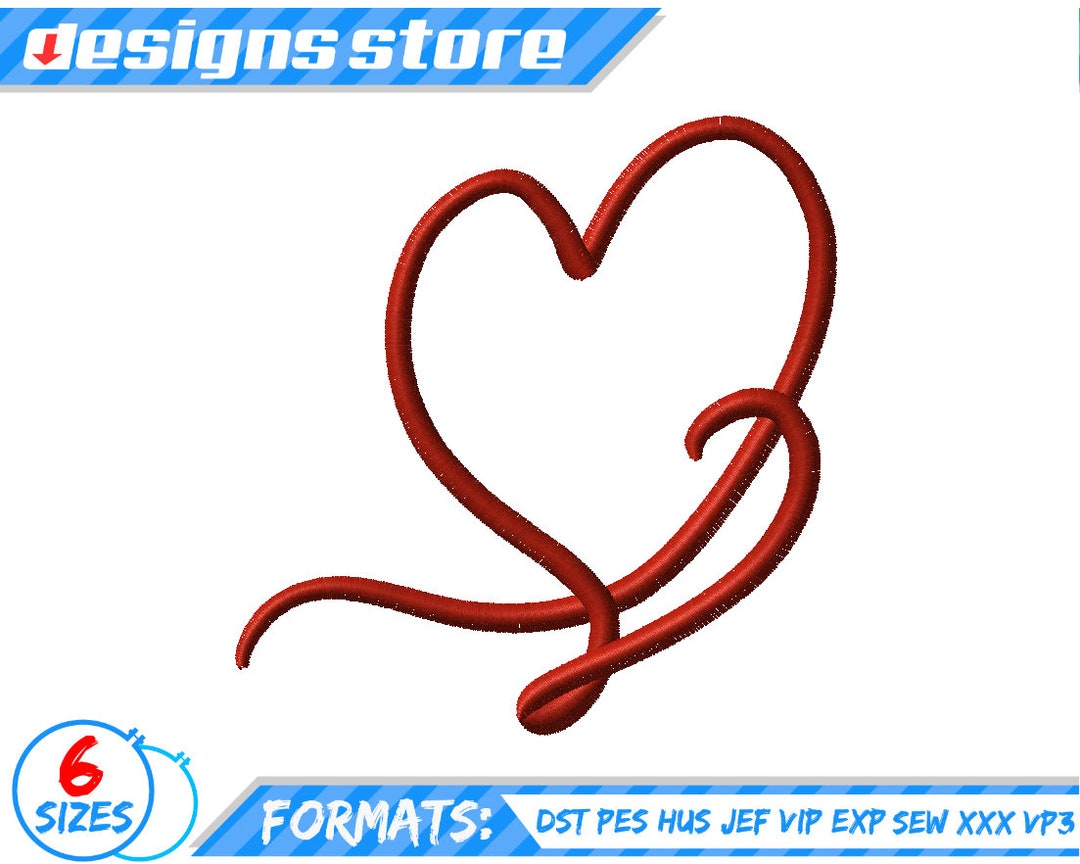 HEART APPLIQUE DESIGN, Valentine Heart Applique Embroidery Design ...