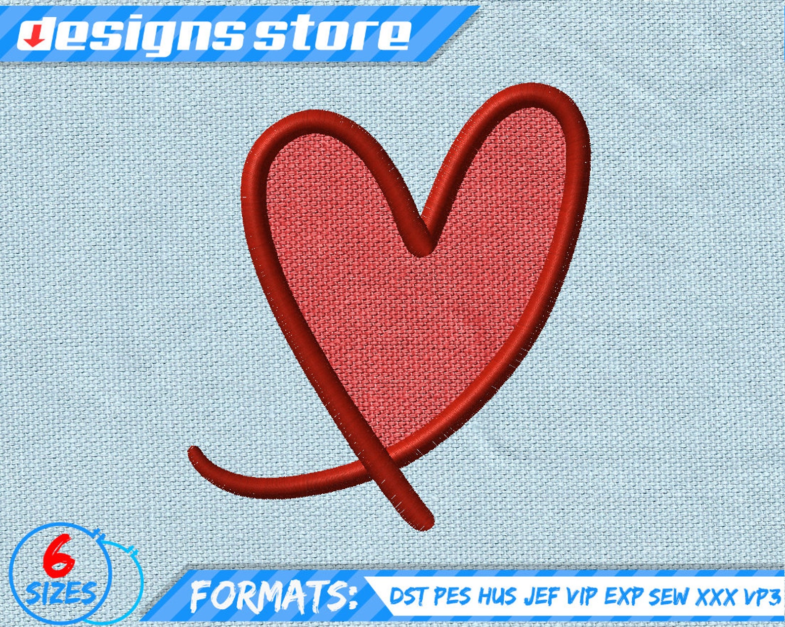 HEART APPLIQUE DESIGN, Valentine Heart Applique Embroidery Design ...