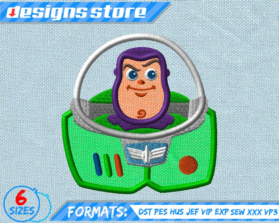 BUZZ Lightyear TOY STORY Applique Embroidery Design Forky Toy - Etsy