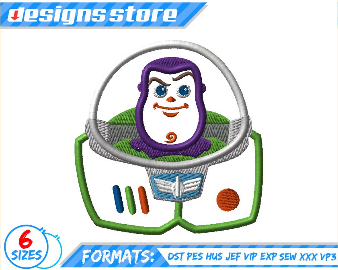 BUZZ Lightyear TOY STORY Applique Embroidery Design Forky Toy Story ...