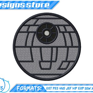 DEATH STAR EMBROIDERY Design Star Wars Embroidery Design R2D2 Darth ...
