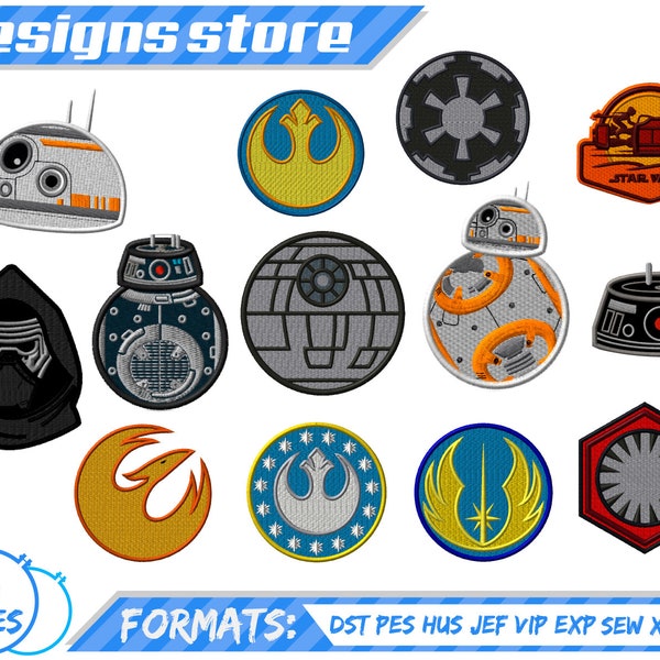 Starwars Embroidery Designs - Etsy