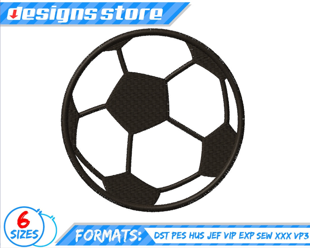 SOCCER APPLIQUE DESIGN Embroidery Sport Football Soccer Ball Embroidery ...