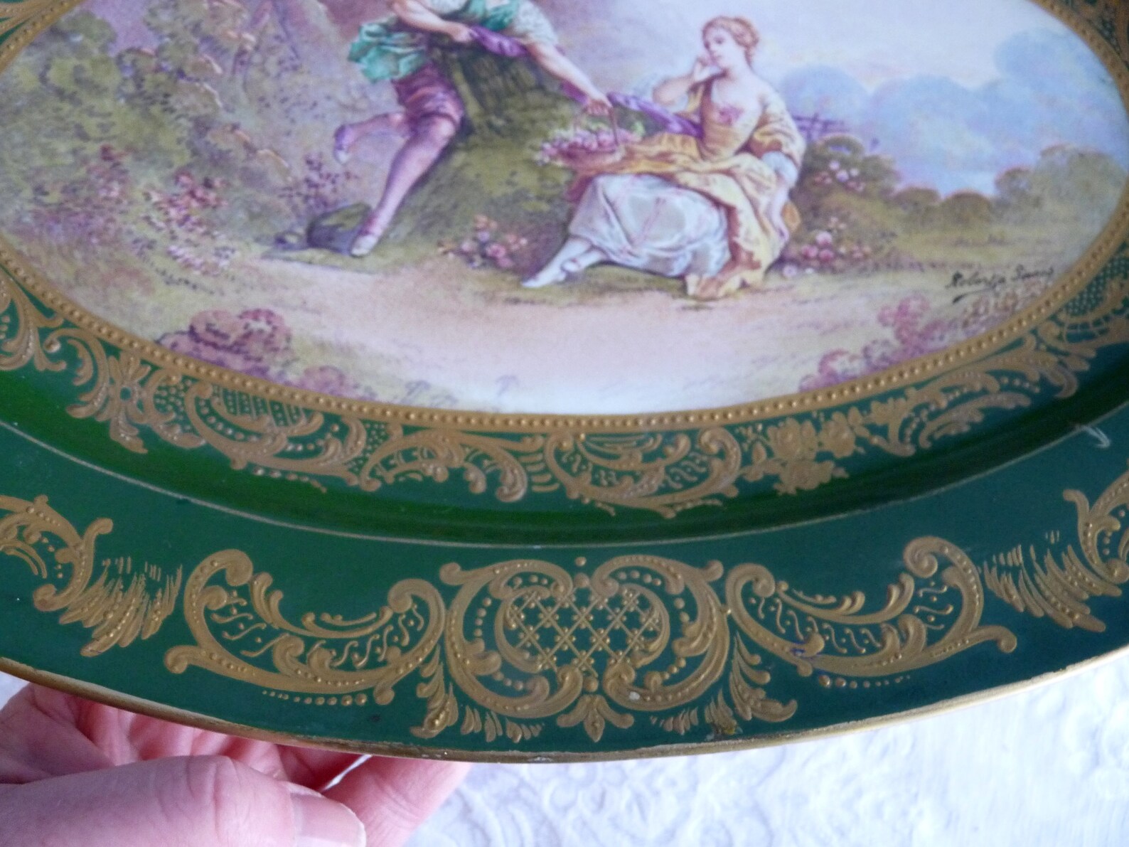 LOUIS-PHILIPPE, Sevres Hand-painted 19c Signed Robert A. Sevres - 16 ...