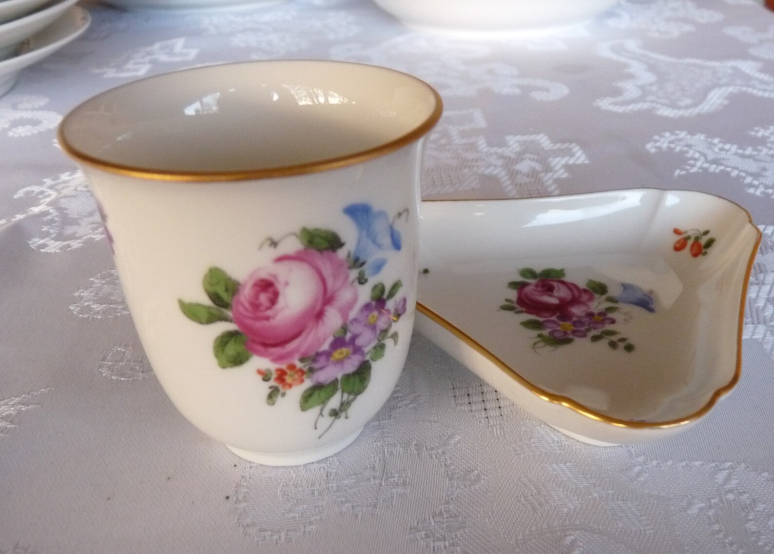 Augarten WIEN Vienna FLORAL BOUQUET 5052 Lot 2 Porcelain - Etsy