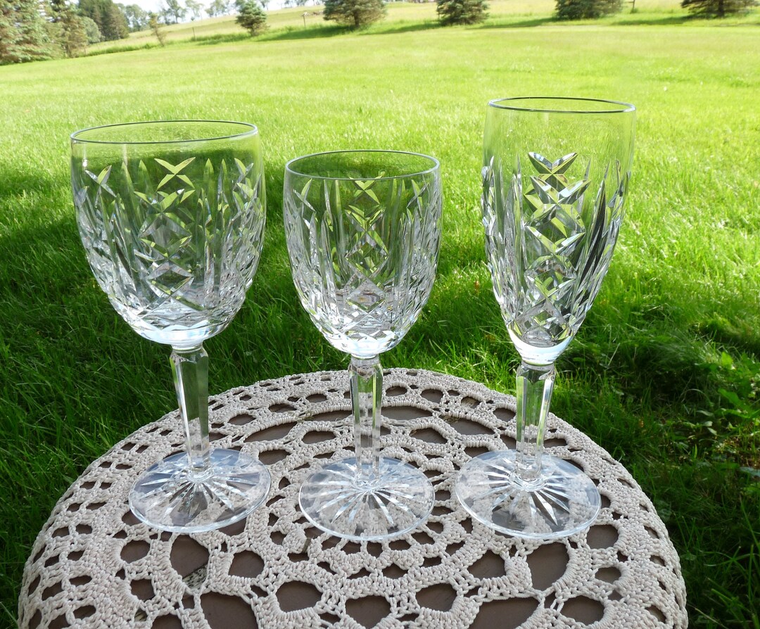 Waterford Signed - Cut Crystal "glengarriff" Pattern - CHOICE - Claret ...